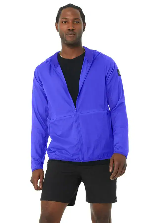 Alo Yoga Repeat Running Jacket In Alo Blue - 70% Off | Editorialist